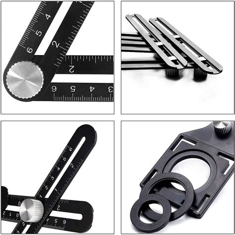 Alloy Metal Angle Measuring Angle Finder Hole Positioning Ruler Angle