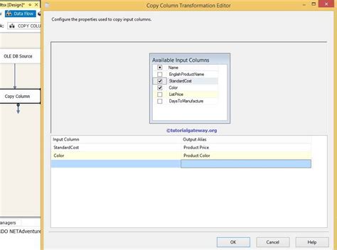 Copy Column Transformation In SSIS 2014