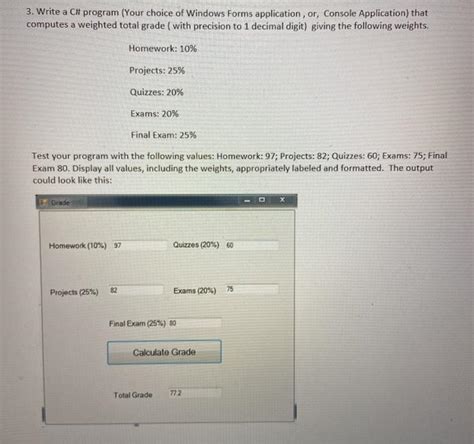 Solved 3 Write A C Program Your Choice Of Windows Forms