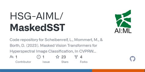 GitHub HSG AIML MaskedSST Code Repository For Scheibenreif L