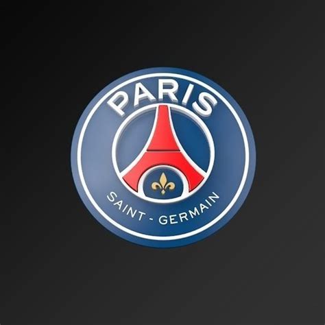 3d Model Paris Saint Germain Football Club Fc 3d Logo Vr Ar Low