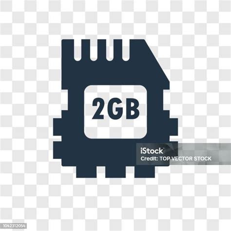 Ikon Vektor Memory Card Terisolasi Pada Latar Belakang Transparan