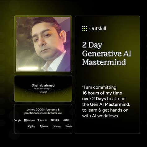 Generativeai Ailearning Outskill Professionaldevelopment Shahab Ahmed