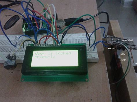 Arduino Based Lockunlock Alarm With Lcd