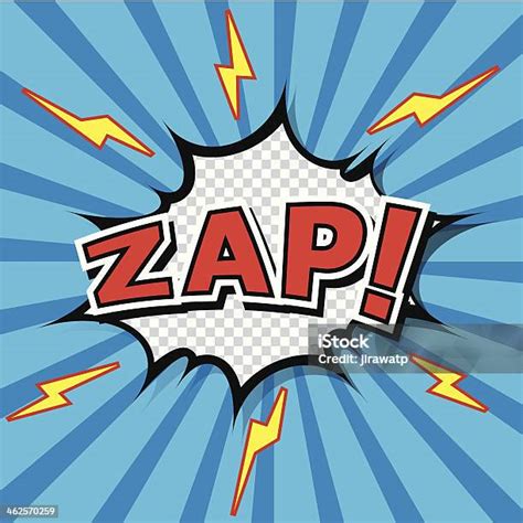 Zap Comic Speech Bubble Cartoon向量圖形及更多動作圖片 動作 單字詞 好玩 Istock