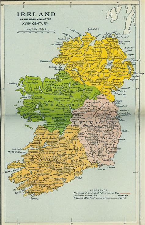 16th Century Map Of Ireland Ireland Map Irish Surnames Irish History
