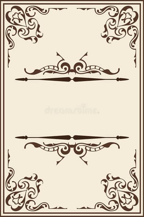 Rococo Ornate Border Stock Vector Illustration Of Classical 50047456