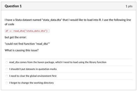 Solved I Have A Stata Dataset Named Stata Data Dta That I