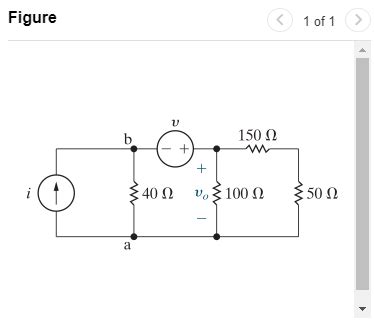 Solved 1 Of 1Use The Node Voltage Method To Find Vo Use Chegg