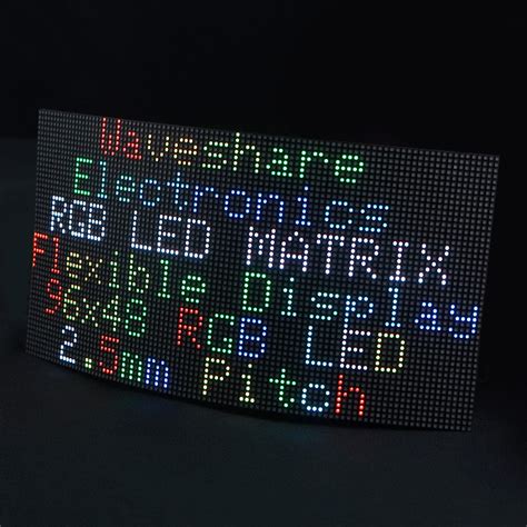 Flexible Rgb Full Colour Led Matrix Panel 25mm Pitch 96x48 Pixels