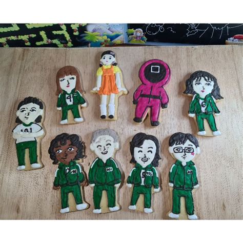 Jual Squid Game Squad Cookies 9 Cookies Shopee Indonesia