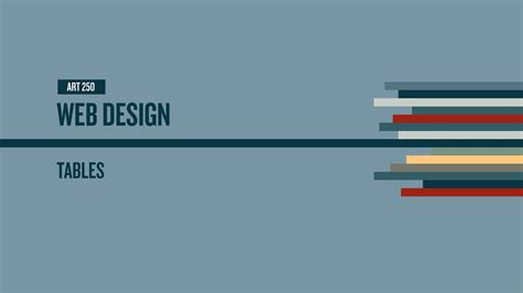 Dreamweaver Tables Youtube