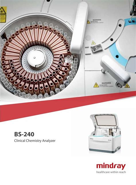 Mindray Bs 240 Fully Biochemistry Analyzer 40 Kg Assays Clinical