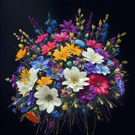 Premium Ai Image Elegant Flower Bouquet