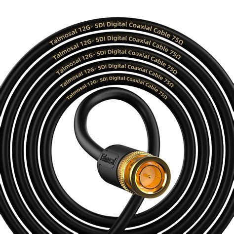 Professional Video Camera Cable 12g Sdi Cable 10 Ft Rg11 Coax 4k Bnc