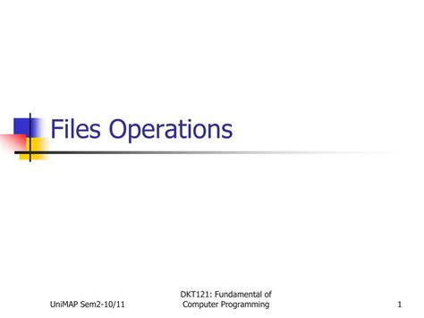 Ppt File Processing Essentials In C Programming Powerpoint