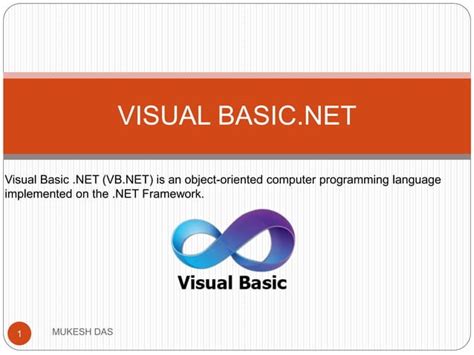 Introduction To VB PPT
