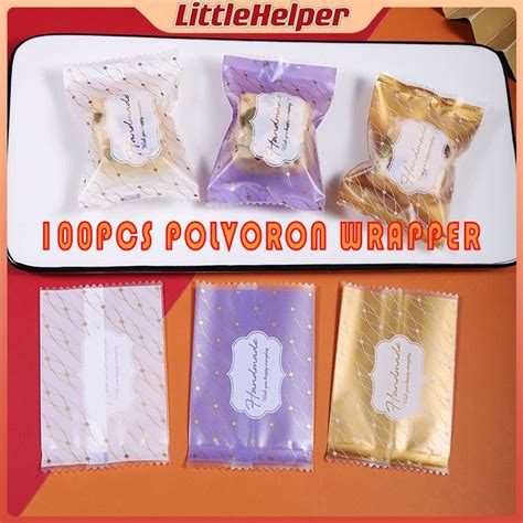 100pcs Polvoron Wrapper Bag Candy Wrapper Packaging Bag Pastry Pastry