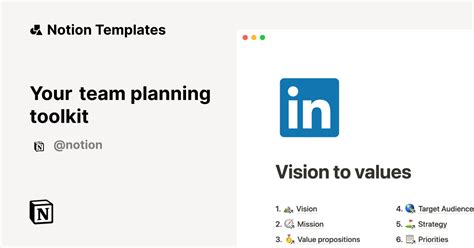 Your Team Planning Toolkit Notion Template Marketplace