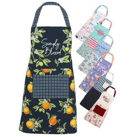 Mainstays Chef Kitchen Apron 28 X 32 Lemon Cotton Bib Apron With