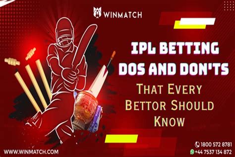 IPL Betting Dos And Don Ts That Every Bettor Should Know Our Better Class