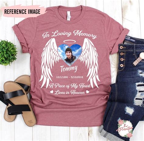 In Loving Memory T Shirt Custom Funeral Shirt Rip Shirt Etsy