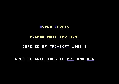 CSDb Hyper Sports By TPC Soft 1986