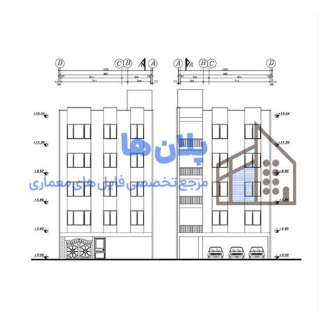 پلان معماری 14 در 10 جنوبی پلان ها