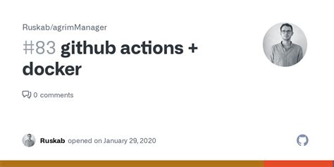 Github Actions Docker Issue Ruskab AgrimManager GitHub