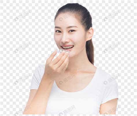 女性戴牙套元素素材下载 正版素材400675217 摄图网