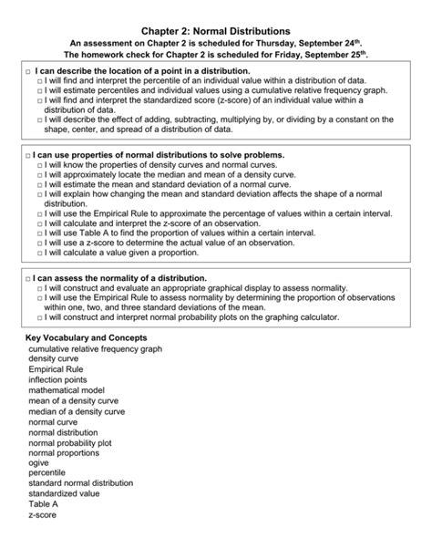 Chapter 2 Normal Distributions