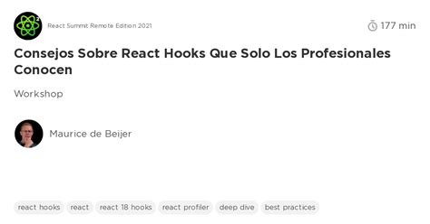 Consejos Sobre React Hooks Que Solo Los Profesionales Conocen Video