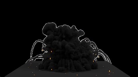 Volumetric Explosion Asset Pack 5 Simulations 3d Model Cgtrader