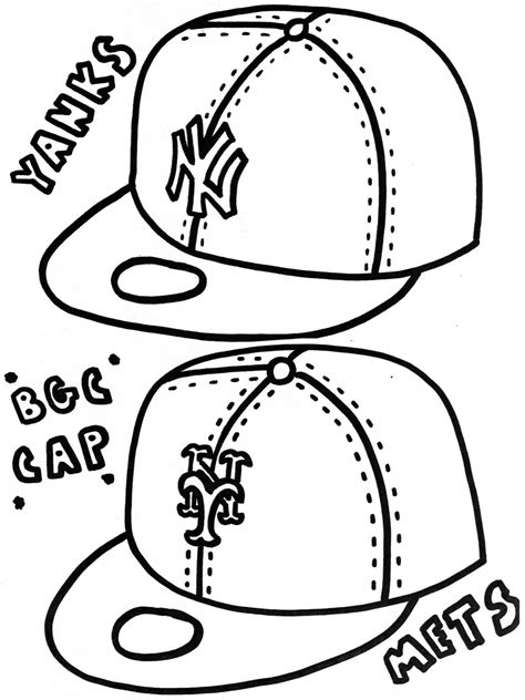 New York Mets Coloring Pages At Free Printable
