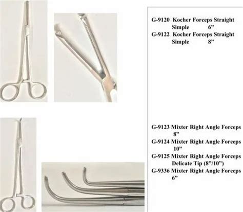 Silver Stainless Steel Mixter Right Angle Forceps At Rs 900 In Secunderabad