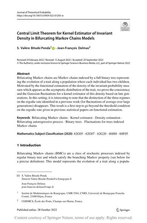 Central Limit Theorem For Kernel Estimator Of Invariant Density In