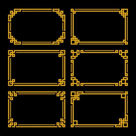 Premium Vector Set Of Rectangle Frame Vector