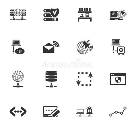 Internet Server Laptop Stock Illustration Illustration Of System