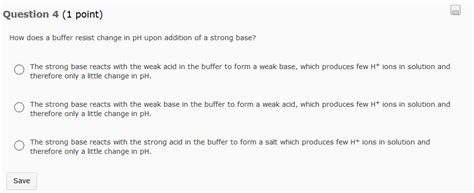 Solved How Does A Buffer Resist Change In PH Upon Addition Chegg Com