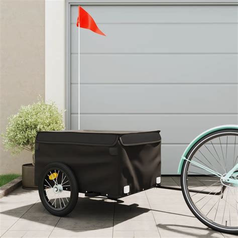 Reboque De Carga Para Bicicleta 45 Kg Ferro Preto Loja Sitio Da Magia