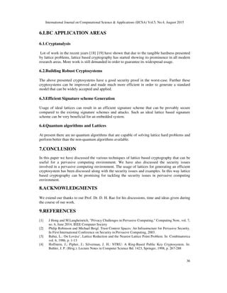 Techniques Of Lattice Based PDF