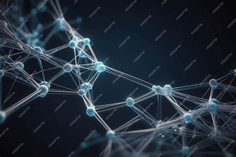 Premium Photo Abstract Background With Connecting Dots And Lines