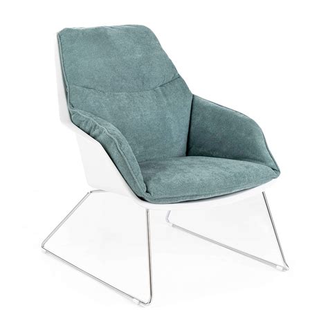 Armchair In Metal Polypropylene And Fabric