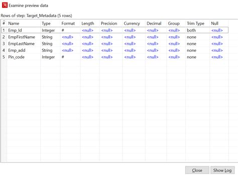 Metadata Injection Component In Pentaho IT Talkers