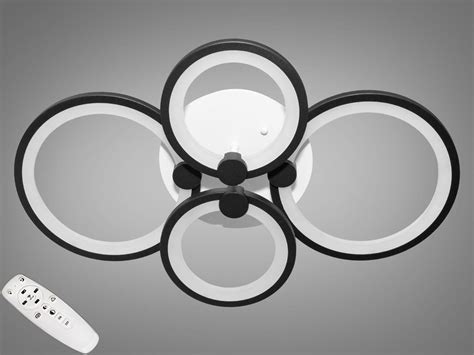 ᐉ Люстра Led с пультом 8022 4bk Led 3color Dimmer • Купить в Киеве Украине • Лучшая цена в