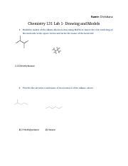 Chem Lab Models Docx Name Christiana Chemistry Lab Drawing And Models Build