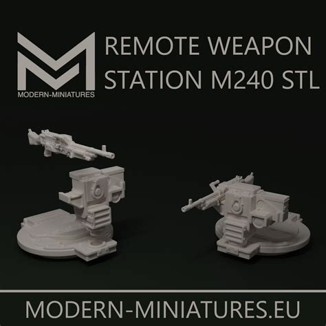 M240 Rws Remote Weapon Station Modern Miniatureseu