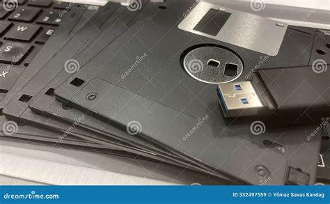 From Past To Present The Evolution Of Data Storage Stock Image Image