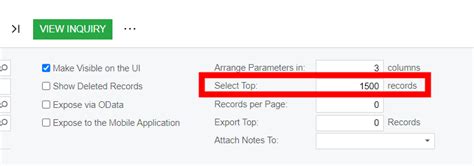 gi how to dynamically limit the number of records to show in all