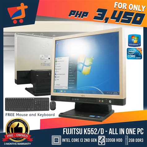 Fujitsu Esprimo All In ONE Desktop PC Intel Core I3 I5 2nd 3rd Gen